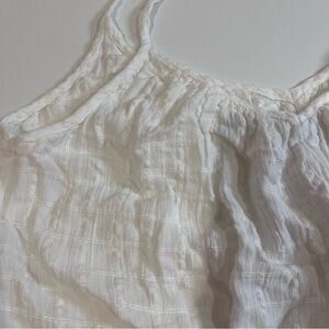 aerie | Tops | Aerie White Flowy Romper Size Medium | Poshmark